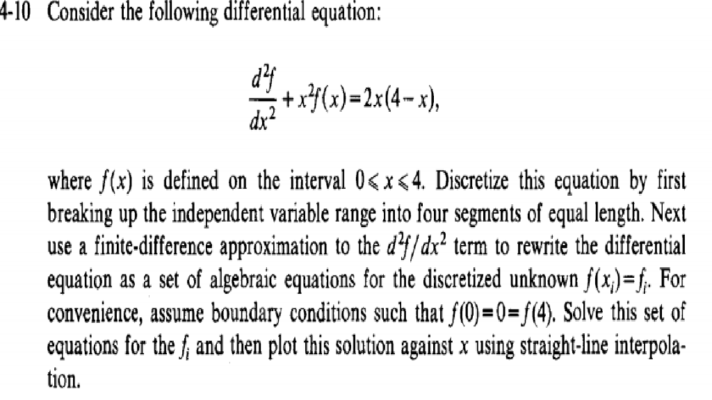 Solved 410 Consider the following differential equation: ax | Chegg.com