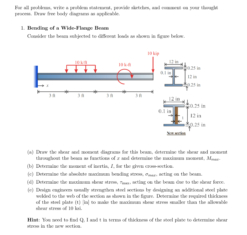Solved For all problems, write a problem statement, provide | Chegg.com