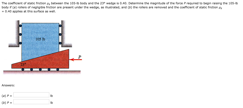 Solved The Coefficient Of Static Friction Mu S Between The