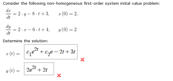 Solved Consider the following non-homogeneous first-order | Chegg.com