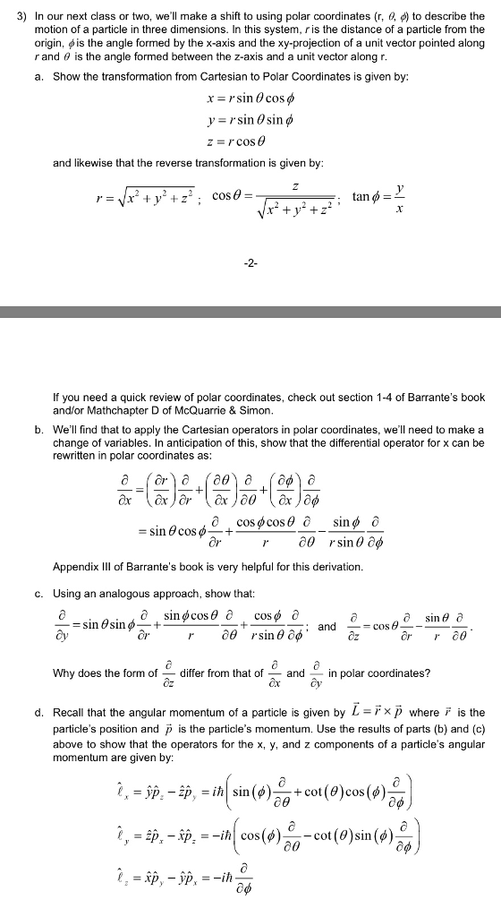 Solved 3) In our next class or two, we'll make a shift to | Chegg.com