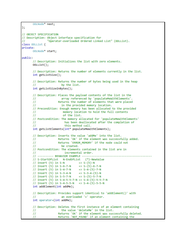 Solved In this project, you will be writing an object | Chegg.com