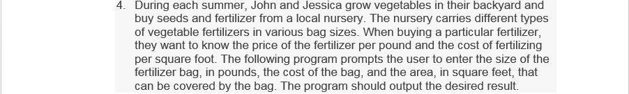 Solved 3-9c Programming Exercises 1. Consider the following | Chegg.com