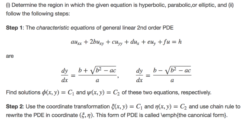 Solved () Determine the region in which the given equation | Chegg.com