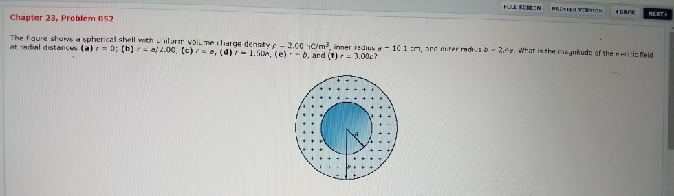 Solved FULL SCREEN PRINTER VERSION BACK NEXT Chapter 23, | Chegg.com
