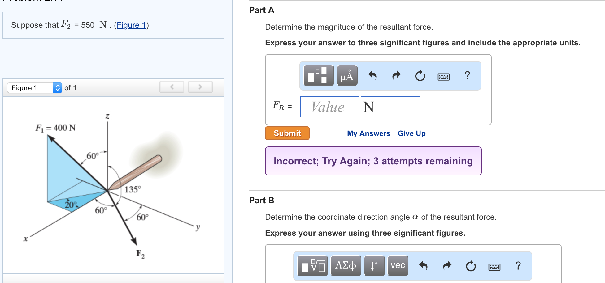 Solved Determine The Magnitude Of The Resultant Force