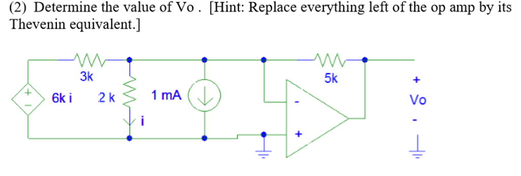 Solved Determine the value of Vo. | Chegg.com