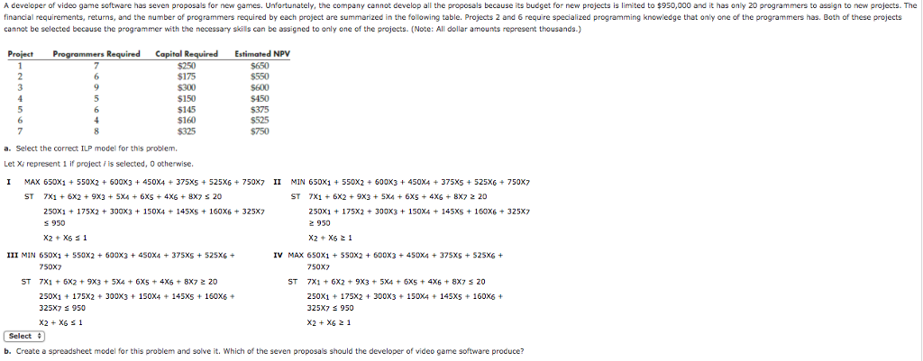 A developer of video game software has seven | Chegg.com