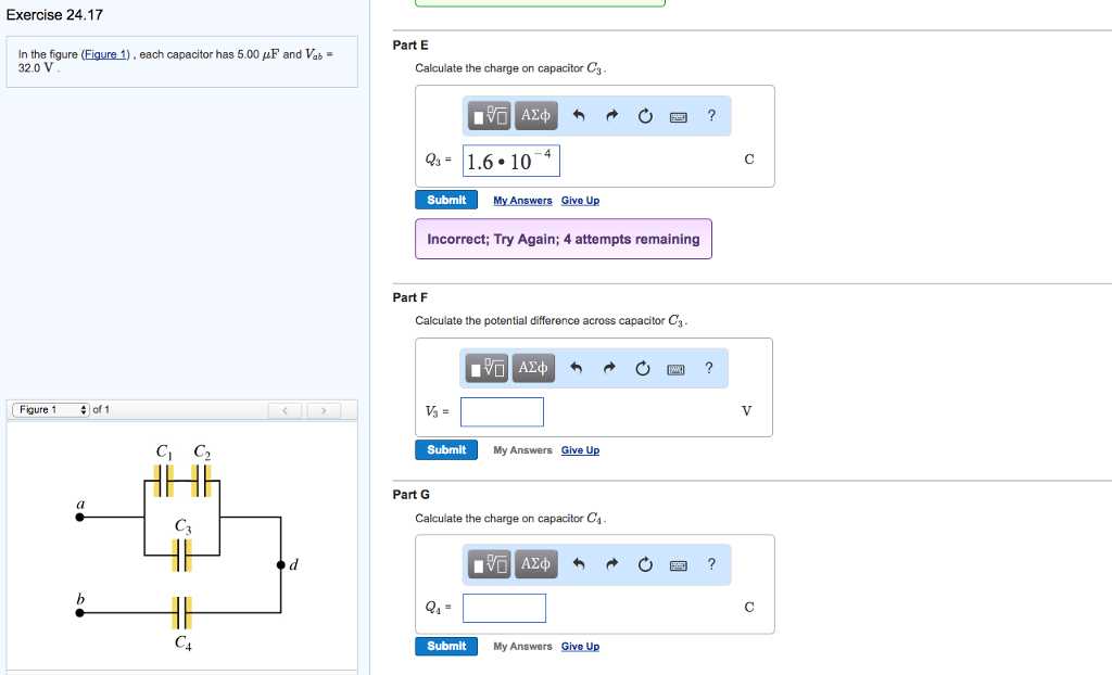Solved Exercise 24.17 Part E In the figure (Figure 1), each | Chegg.com