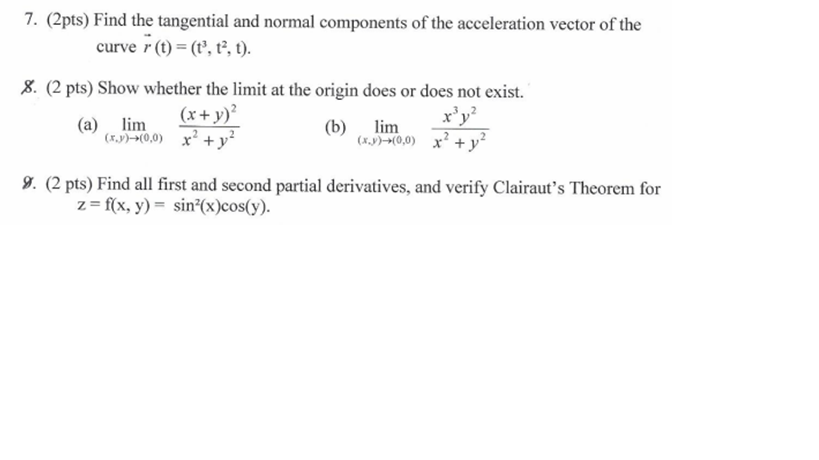 Solved Find the tangential and normal components of the | Chegg.com