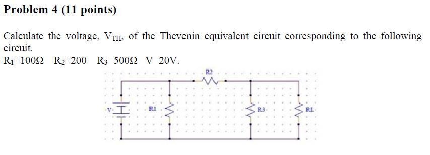 Solved Calculate the voltage. VTH, of the Thevenin | Chegg.com