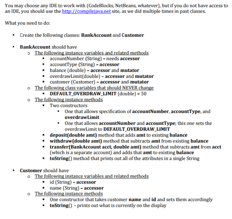 Solved You may choose any IDE to work with (CodeBlocks, | Chegg.com