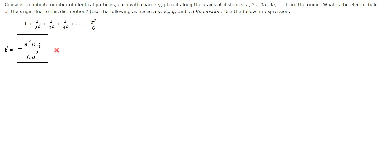 Solved Consider an infinite number of identical particles, | Chegg.com