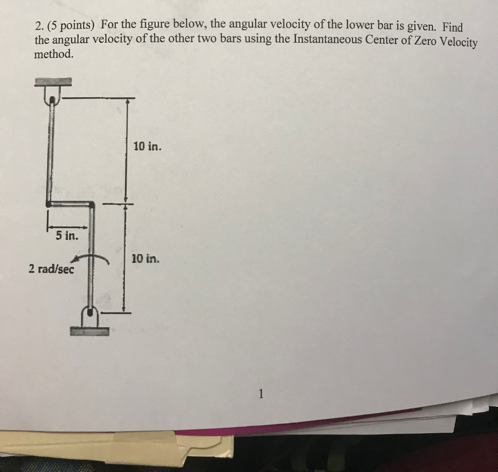 Solved 2. (5 points) For the figure below, the angular | Chegg.com