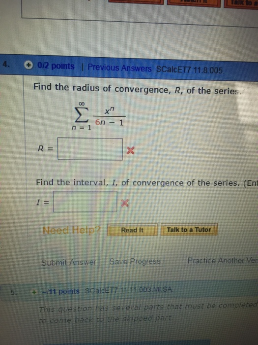 Solved Find the radius of convergence, R, of the series. | Chegg.com