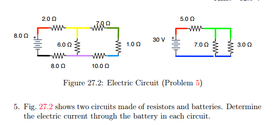 Solved Shows two circuits made of resistors and batteries. | Chegg.com