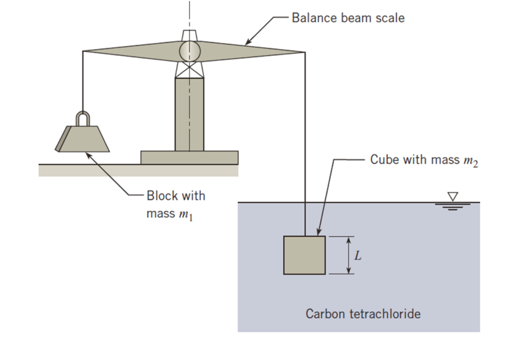As shown, a cube (L= 60 mm) suspended in carbon | Chegg.com