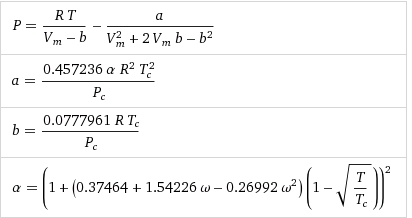 Solved Using the Peng-Robinson equation of state, calculate | Chegg.com