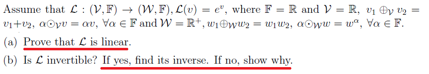 Solved Linear Transformation: Prove the linearity and | Chegg.com