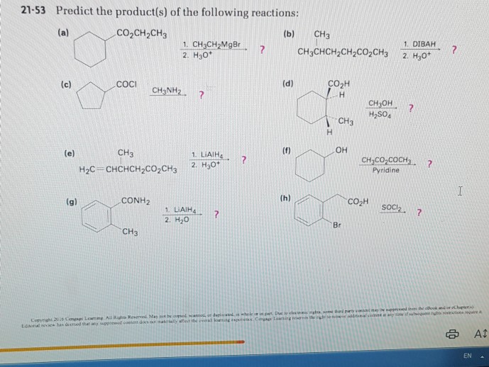 Solved MECHANISM PROBLEMS 21-31 Predict the product(s) and | Chegg.com