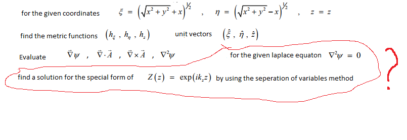 Solved for the given coordinates ζ= x-+y-+x) η= r+y-x) :-. , | Chegg.com