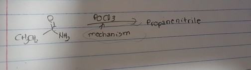 Solved CH 2 propane nitrile NH, mechanism | Chegg.com