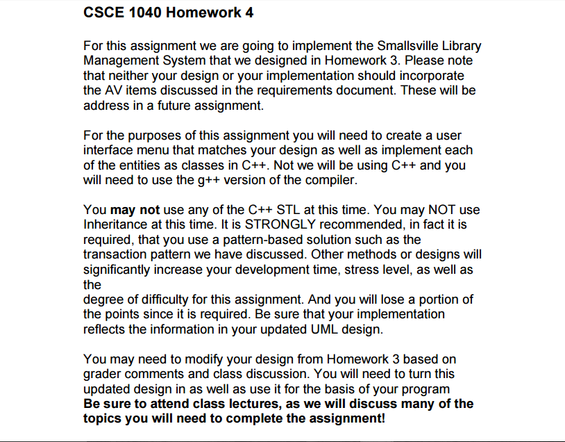 CSCE 1040 Homework 5 For this assignment we are going | Chegg.com