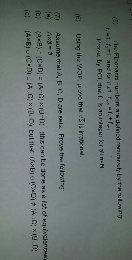 Solved The Fibonacci numbers are defined recursively by the | Chegg.com