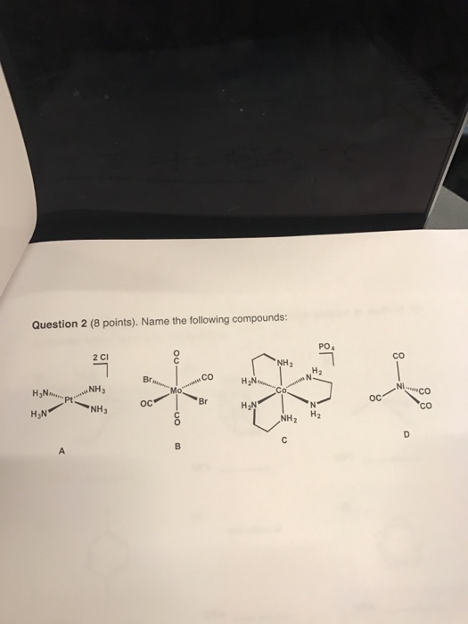 Solved Name the following compounds: | Chegg.com Solved Name the following compounds: | Chegg.com