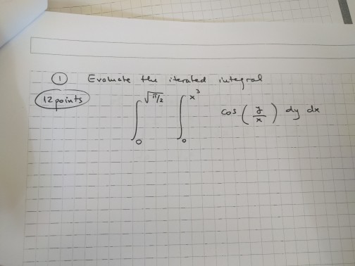Solved Evaluate the iterated integral integral^squareroot | Chegg.com