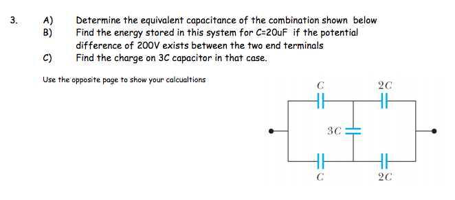 Solved Determine the equivalent capacitance of the | Chegg.com