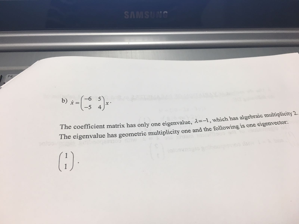 Solved Find the General Solution for the following DE´s. x = | Chegg.com