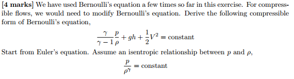 Solved We have used Bernoulli's equation a few times so far | Chegg.com