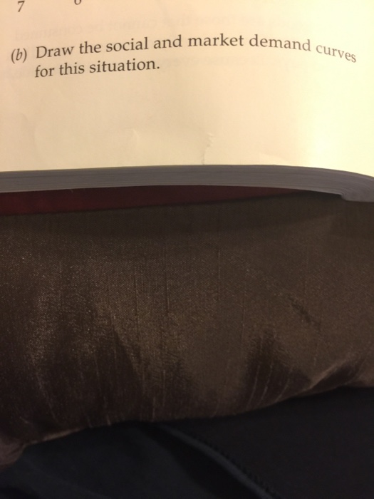 Draw the social and market demand curves for this | Chegg.com