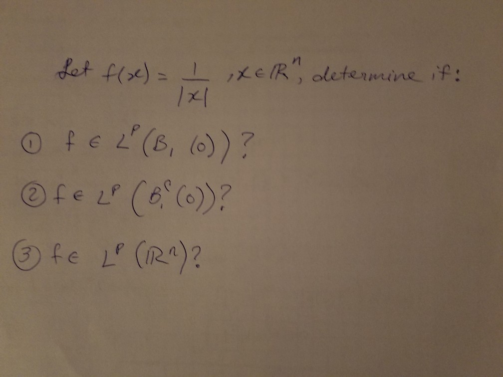 Solved lp space inclusion of function | Chegg.com