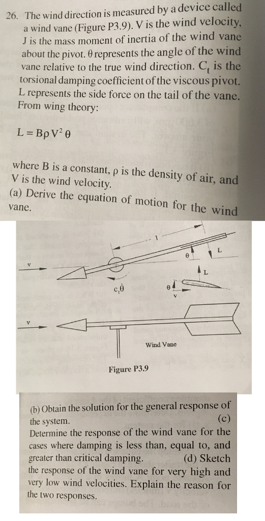 Solved 26. The wind direction is measured by a device called | Chegg.com