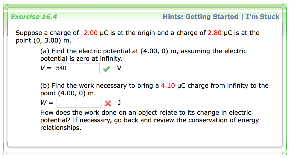 Solved Exercise 16.4 Hints: Getting Started | I'm Stuck | Chegg.com