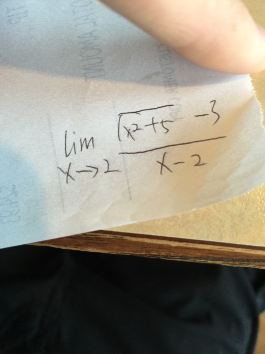 Solved Lim x tends to 2 root x^2+5 -3/x-2 | Chegg.com