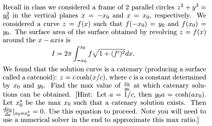 Solved Recall in class we considered a frame of 2 parallel | Chegg.com