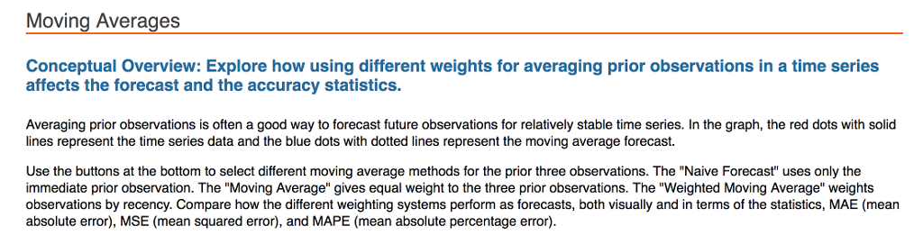 Moving Averages Conceptual Overview: Explore how | Chegg.com