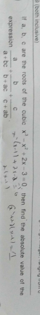 Solved 9 both Inclusive If A B C Are The Roots Of The Chegg solved-9-both-inclusive-if-a-b-c-are-the-roots-of-the-chegg