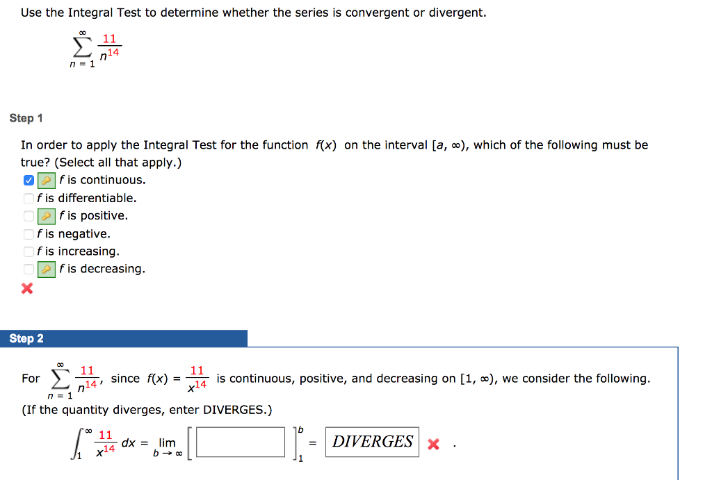 Solved Use the Integral Test to determine whether the series | Chegg.com