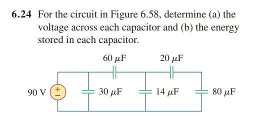 Solved 6.24 For the circuit in Figure 6.58, determine (a) | Chegg.com