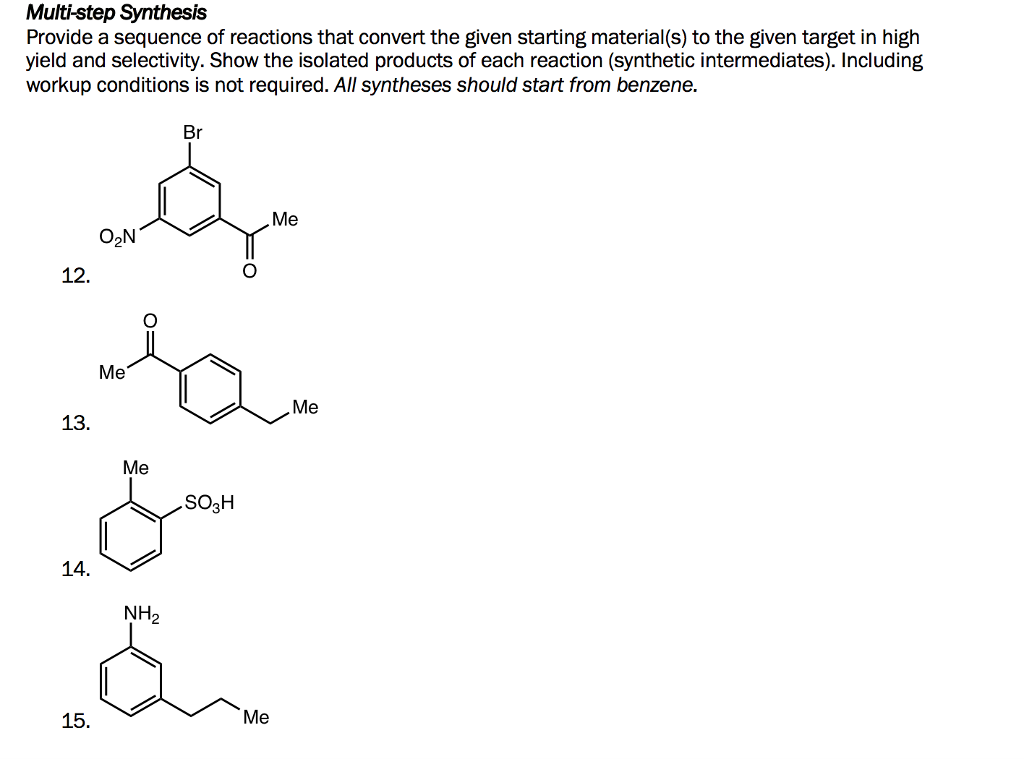 Solved Multi-step Synthesis Provide a sequence of reactions | Chegg.com