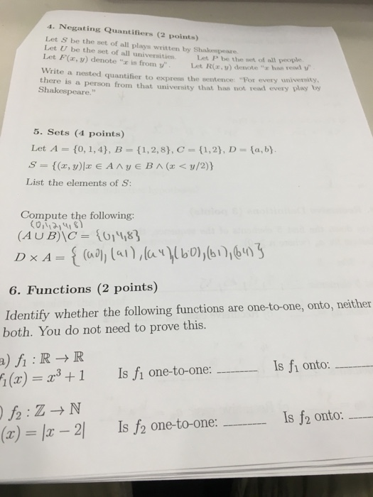 Solved Negating Quantifiers Let S be the set of all plays | Chegg.com