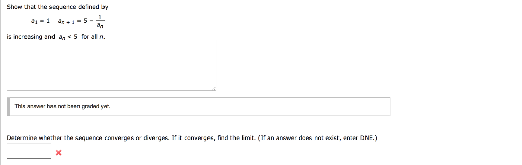 Solved Show That The Sequence Defined By A1 1 An 1 5 An S