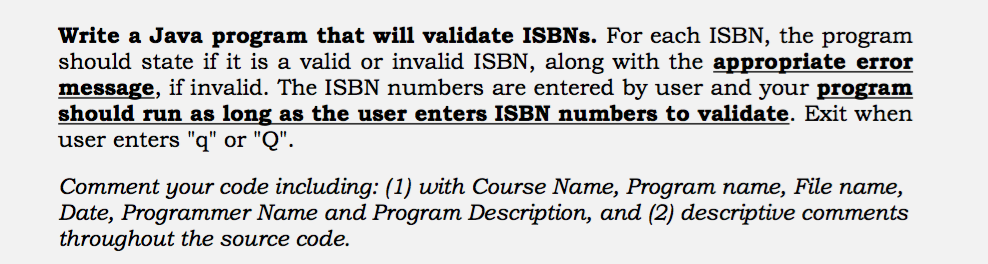 Solved An ISBN (International Standard Book Number) | Chegg.com