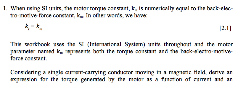 Solved The DCMCT motor, inertial load, power amplifier, | Chegg.com