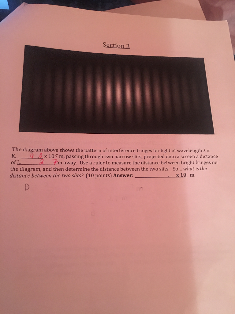 Solved Section 3 The diagram above shows the pattern of | Chegg.com