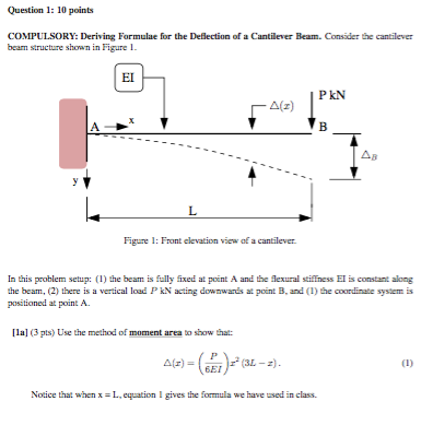 Solved Question 1: 10 points COMPULSORY: Deriving Formulae | Chegg.com